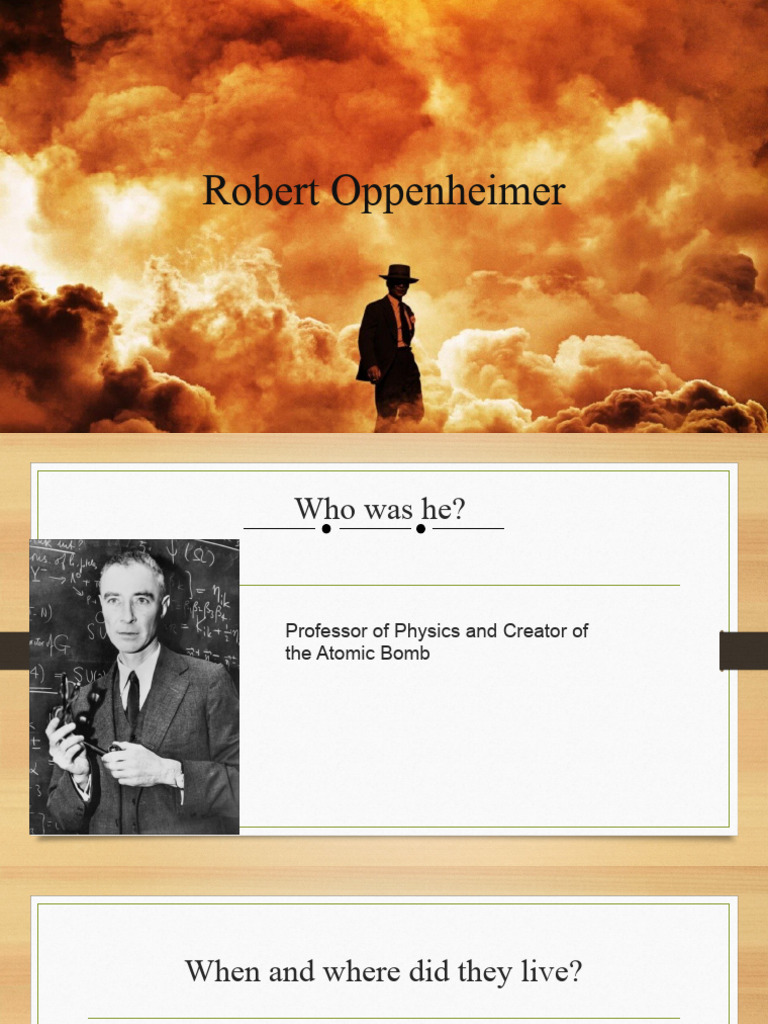 Robert Oppenheimer 1 | PDF | Art | History