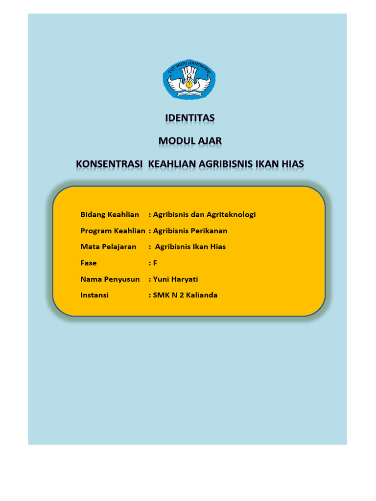 Modul Ajar Agribisnis Ikan Hias - Produksi Pakan Alami Artemia 1 - Fase F | PDF | Kesehatan ...