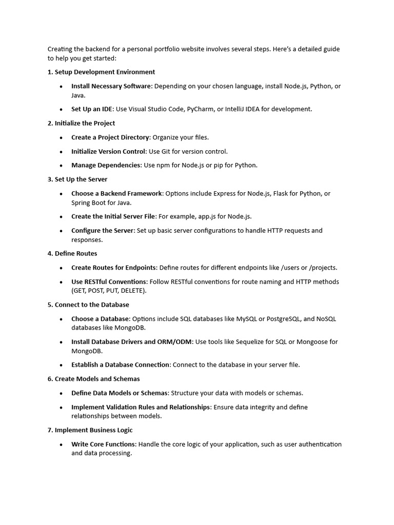 Back End Development | PDF | Databases | Integrated Development Environment