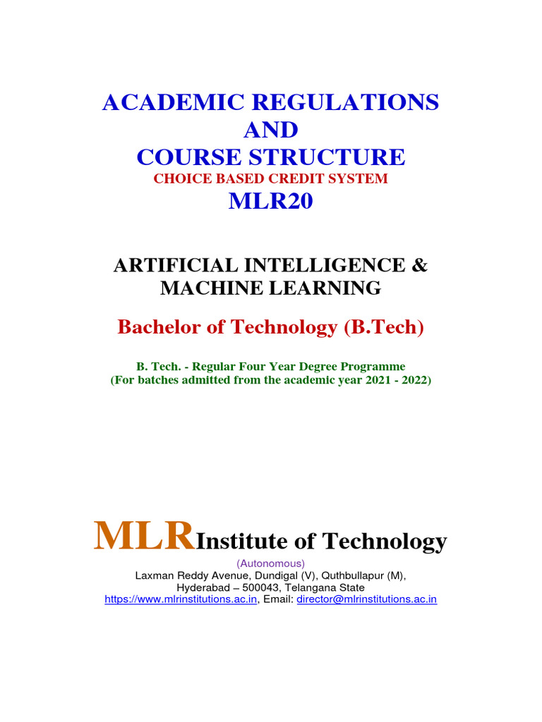 AIML Syllabus | PDF | University And College Admission | Massive Open ...