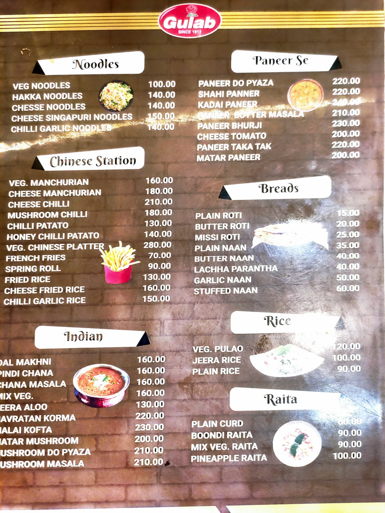 Gulab Restaurants | PDF | Indian Cuisine | Cuisine