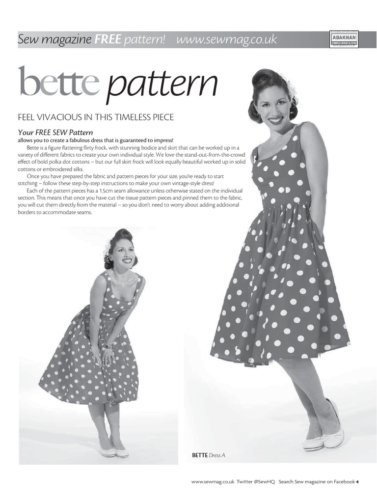 Dress-Sew-Essentials-Pattern de Listat | PDF | Seam (Sewing) | Sewing