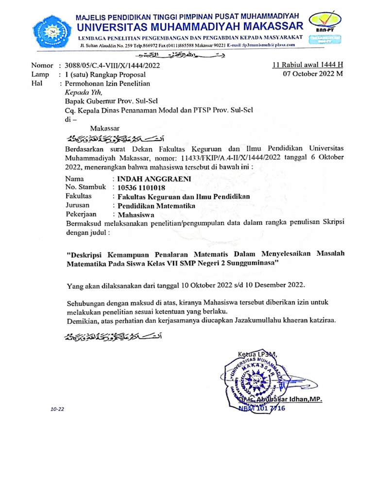 Indah Anggraeni, 105361101018, Pendidikan Matematika, Sultan Alauddin 3 ...