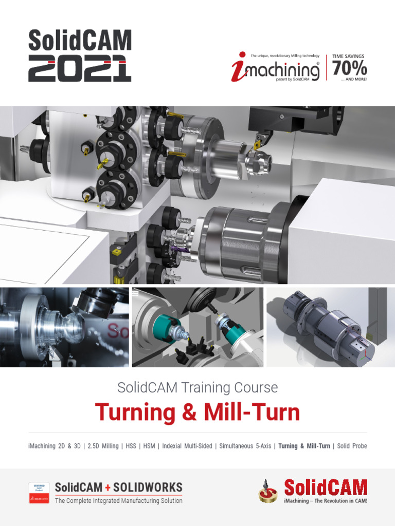 SolidCAM 2021 Mill-Turn Training Course | PDF | Numerical Control ...