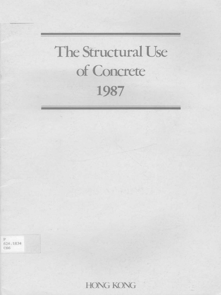 Concrete Code 1987 | PDF | Deformation (Engineering) | Prestressed Concrete