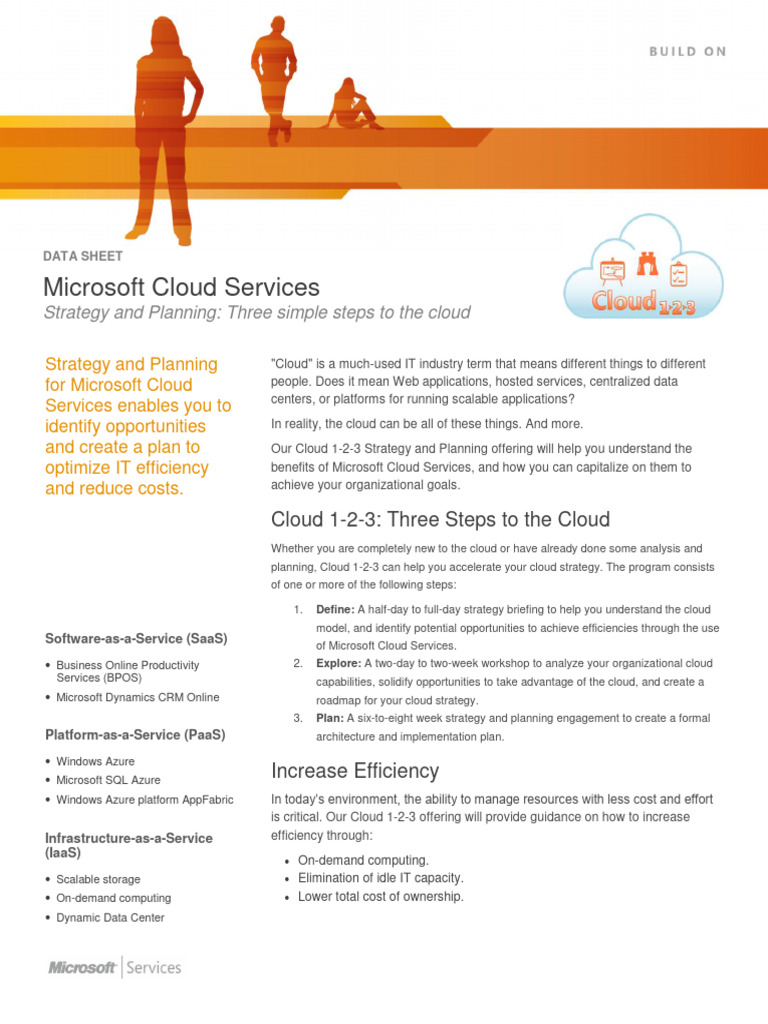Cloud Services 1-2-3 Strategy and Planning Engagement | PDF | Cloud ...