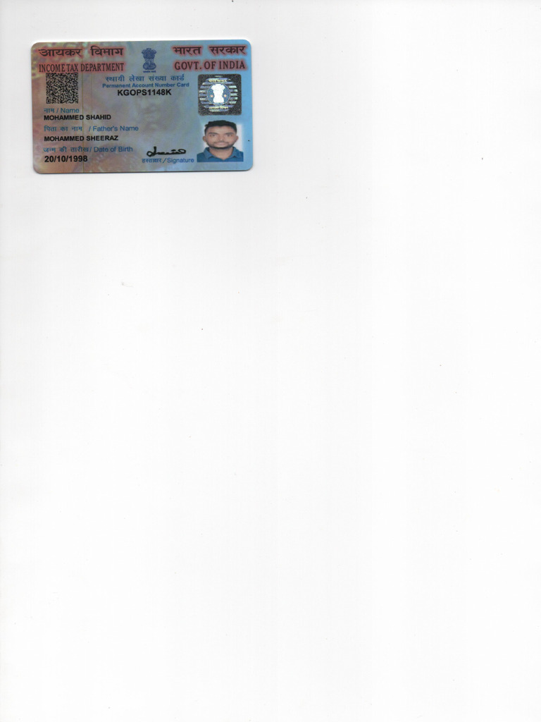 Pan Card | PDF