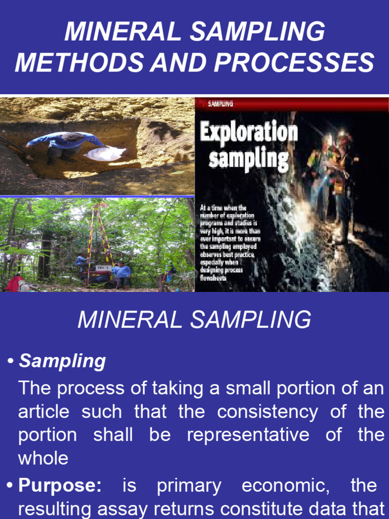 Review Lecture Sampling Ore Reserve Estimation | PDF | Mining | Ore