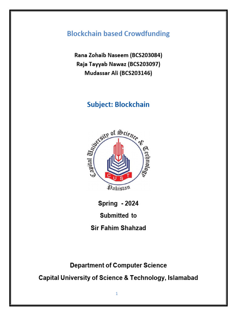 Blockchain Project Report | PDF | Integrated Development Environment | Computing