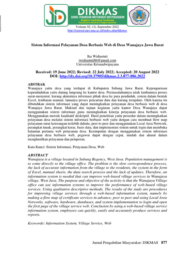 Sistem Informais Pelayan Berbasis Web | PDF | Komputer