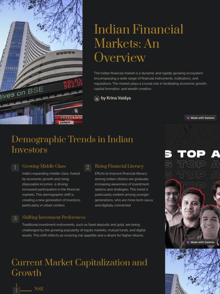 Indian Financial Markets An Overview | PDF | Investing | Stock Exchange
