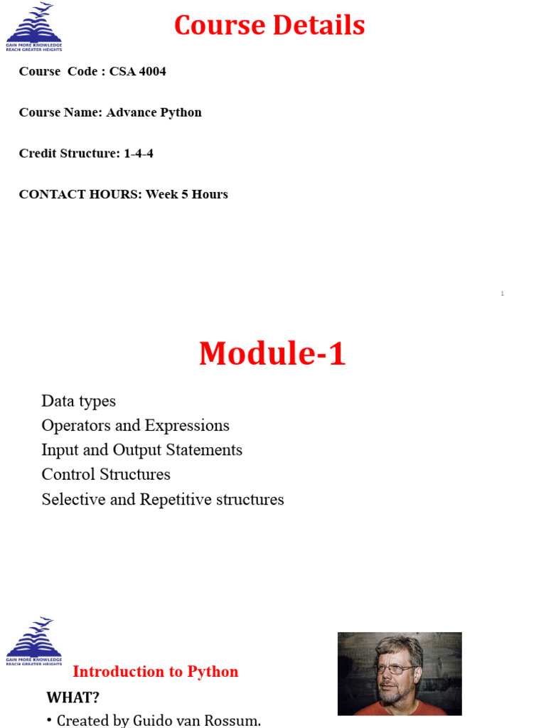 Module 1 Advance Python Pdf Data Type Python Programming Language 6550