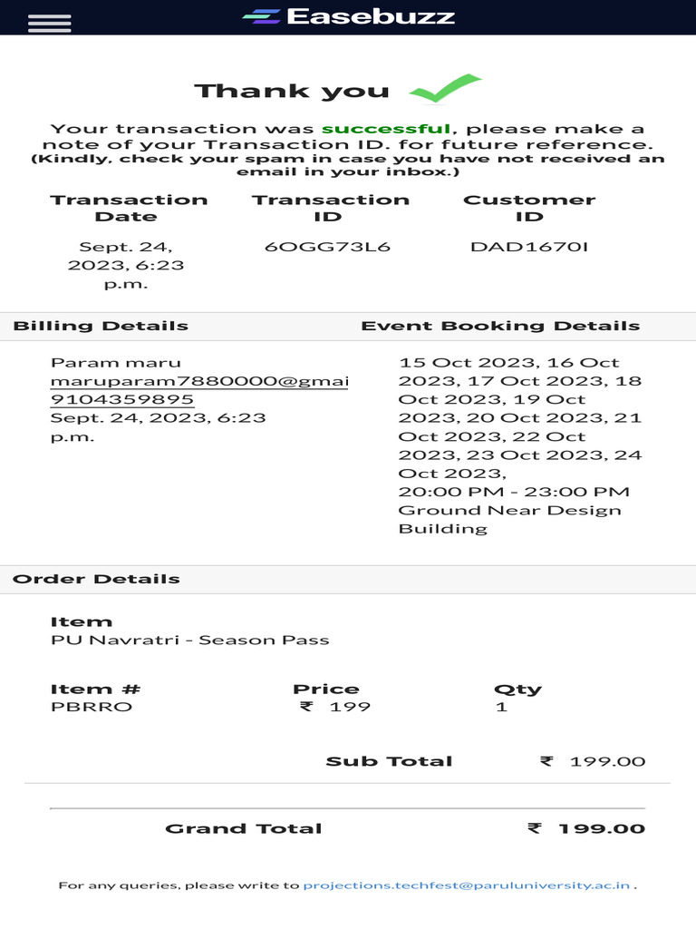 Easebuzz Payment | PDF