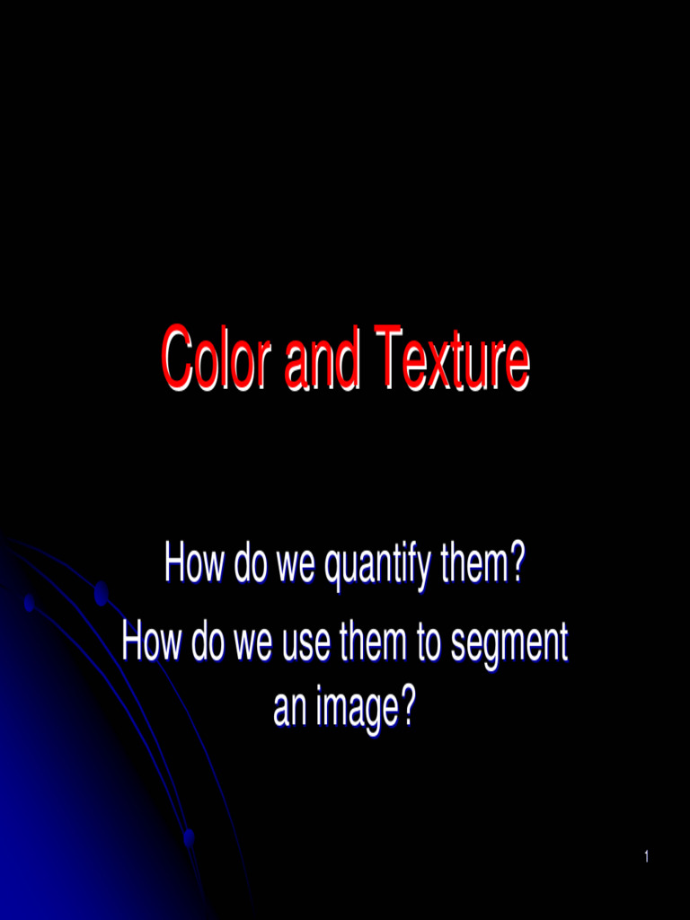 Color and Texture | PDF | Rgb Color Model | Light