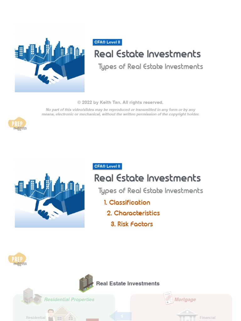Types of Real Estate Investments Overview | PDF | Real Estate Investing ...