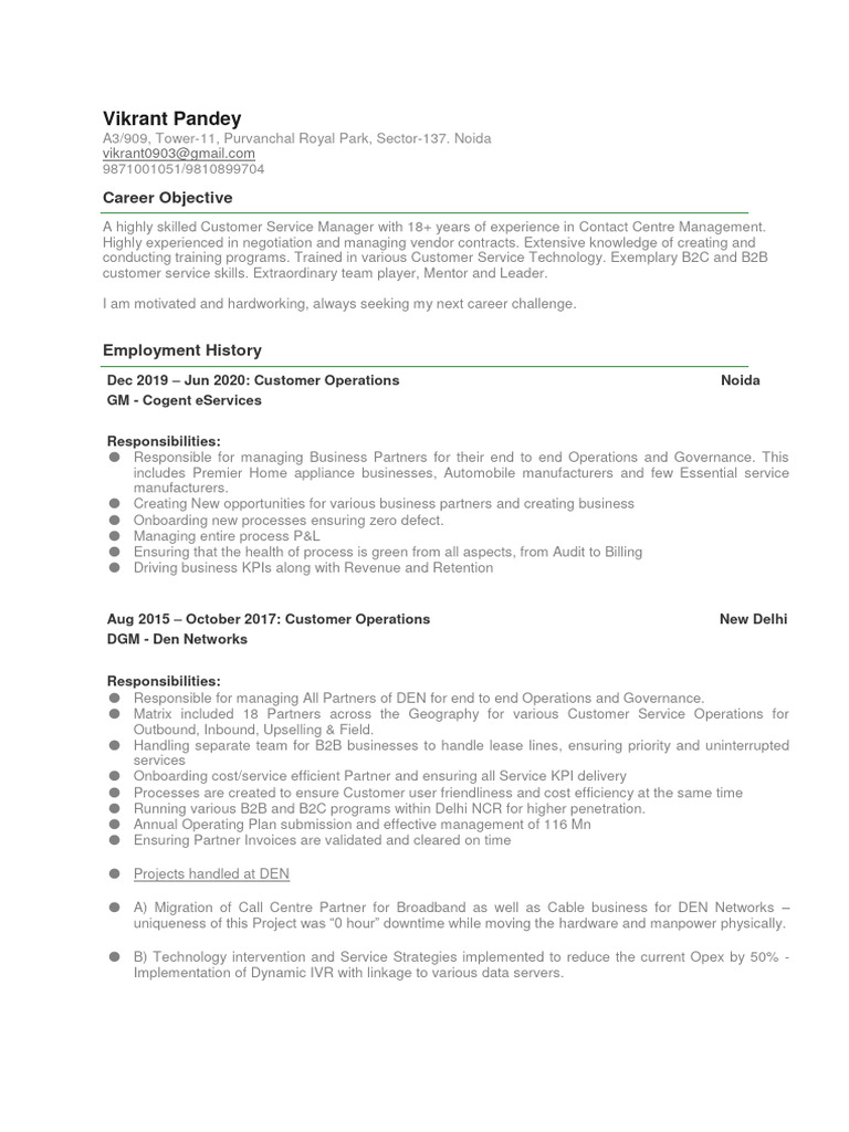 Vikrant Pandey 2.1 | PDF | Call Centre | Service Industries Vikrant Pandey 2.1 | PDF | Call Centre | Service Industries