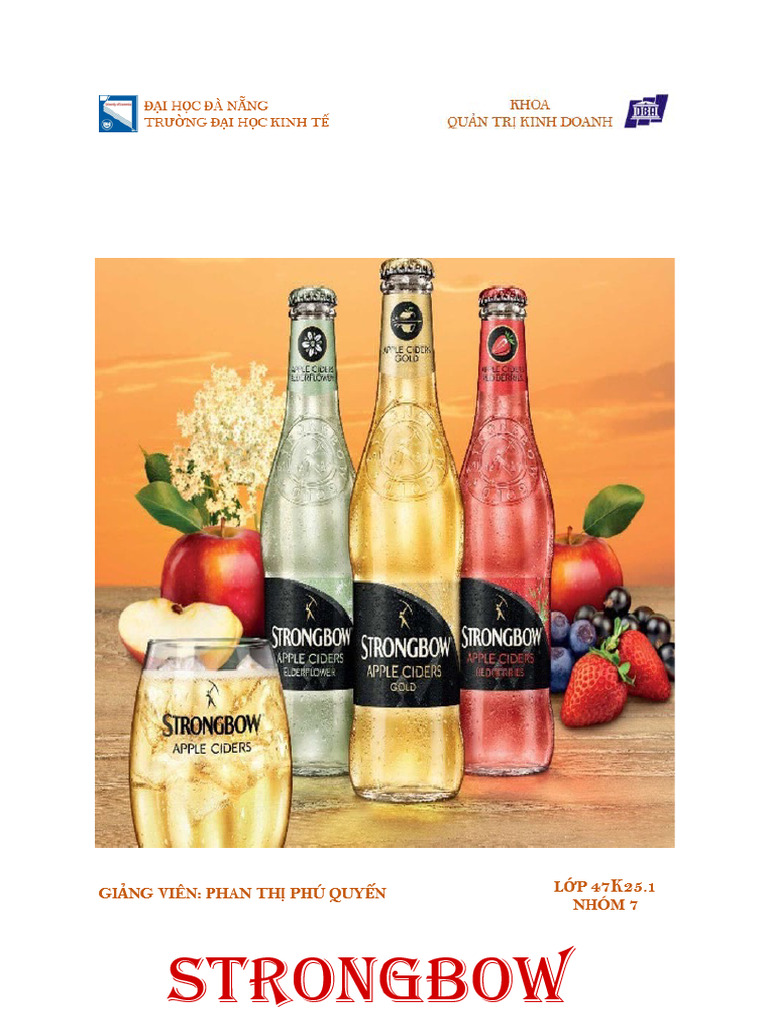 Strongbow - Nhóm 7 - 47K25.1 - Báo Cáo Nhóm Sô 1 | PDF