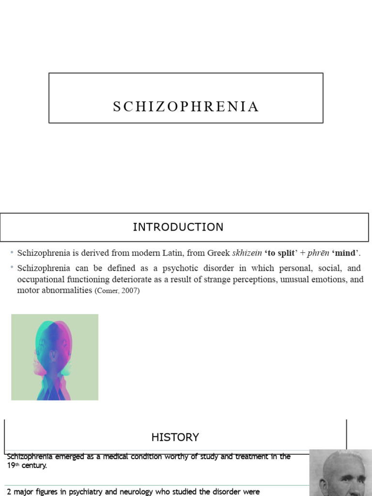Schizophrenia Presentation | PDF | Schizophrenia | Mental Disorder