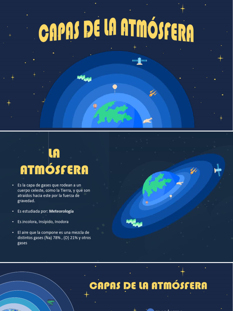 Capas de La Atmósfera | PDF | Atmósfera | Atmósfera de tierra