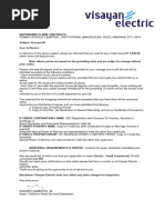 New Electric Connection List of Requirements PDF | PDF