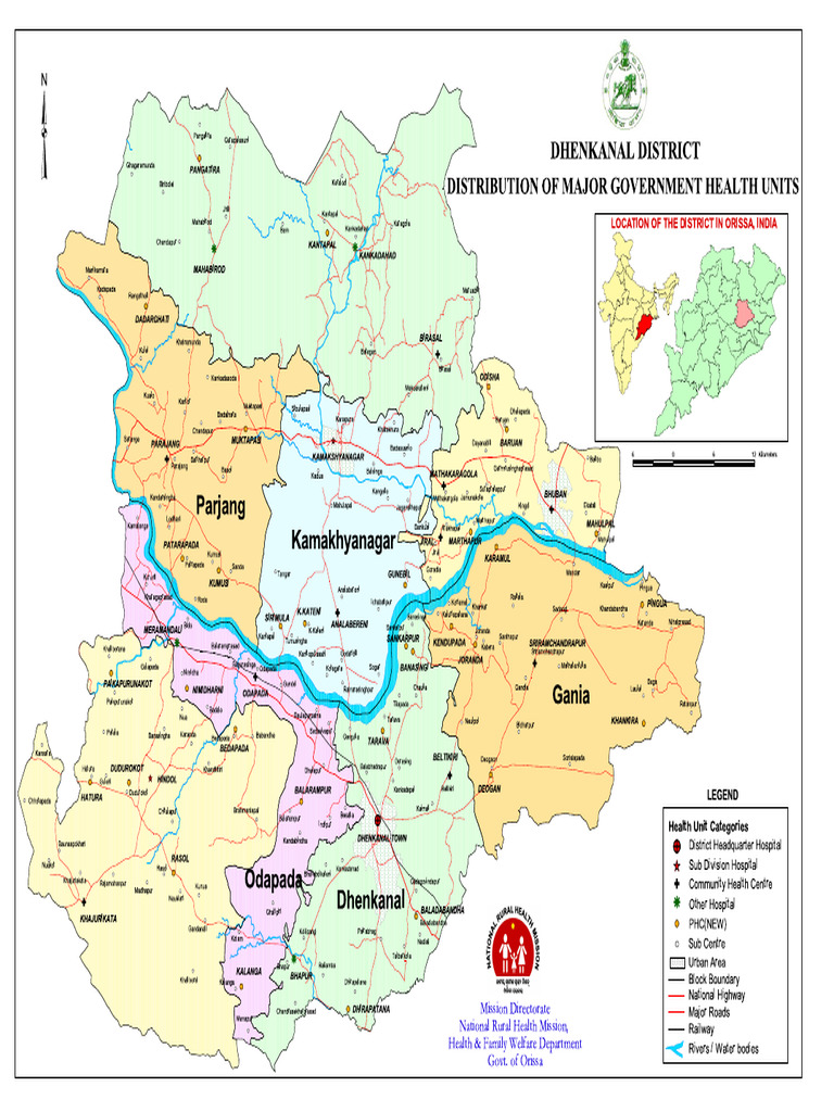Dhenkanal Map | PDF