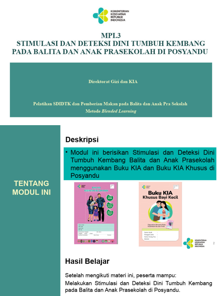 MPI 3 - Materi Pokok 1 Dan 2 | PDF | Pengembangan Diri | Kesehatan Holistik