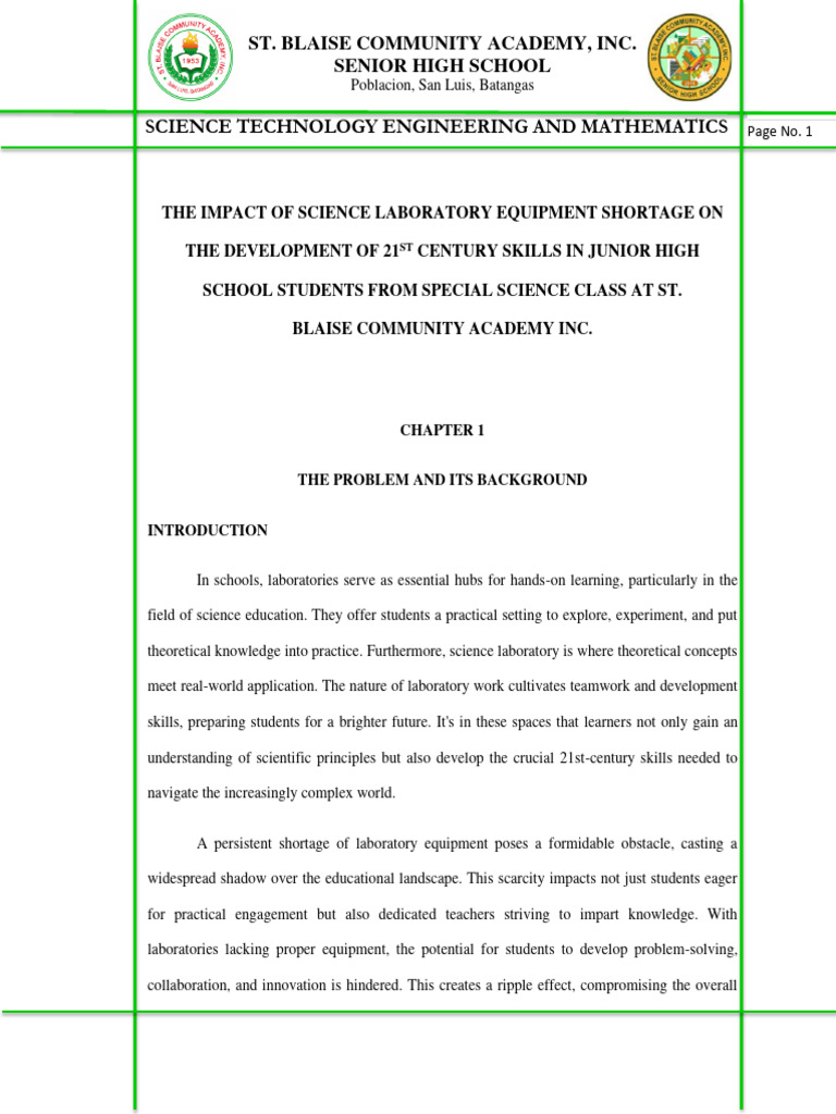 Group 1 Chapter 1 Final | PDF | Science | Science Education