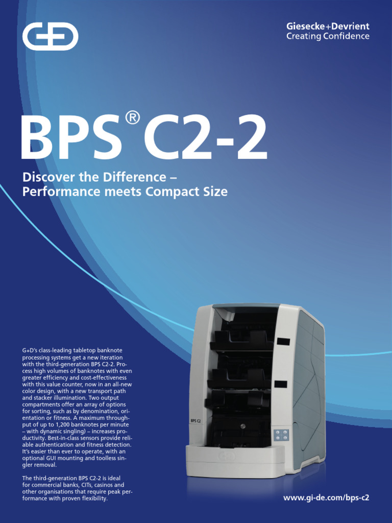 GD Brochure BPS C2-2 | PDF | Banknote | Usb