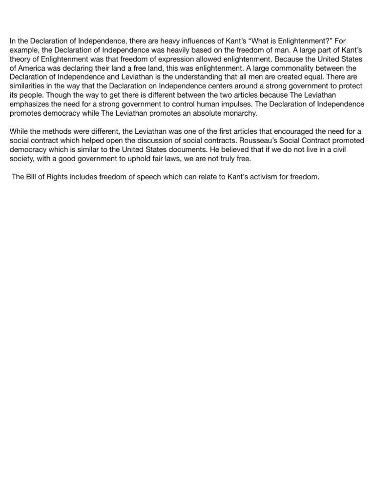 Enlightenment Influences in U.S. Founding Documents | PDF | Politics ...