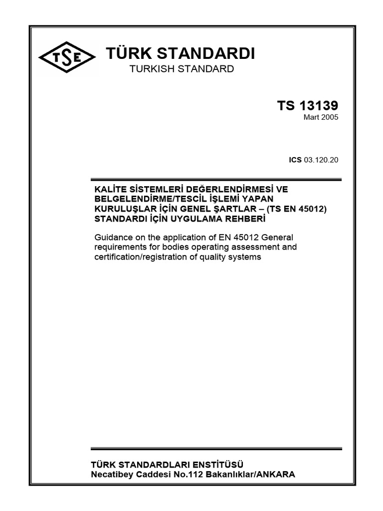 TS 13139 | PDF