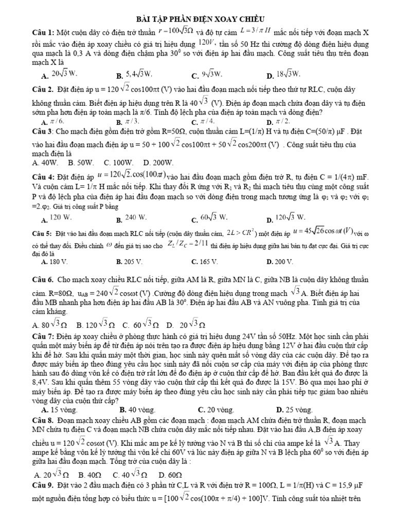 60 BT Ve ĐXC Giai | PDF