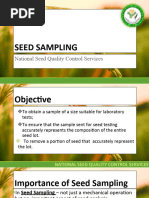 Seed Sampling (Principles and Procedures) | PDF | Sampling (Statistics ...