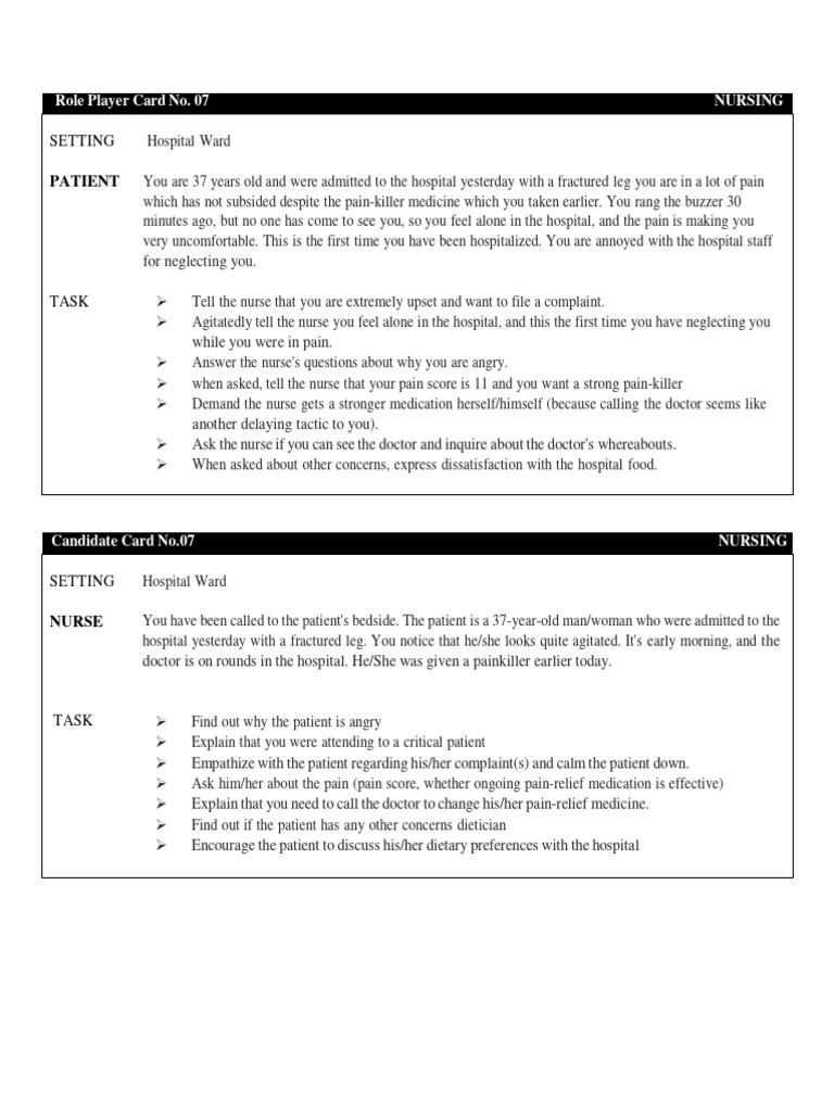Setting: Patient | PDF | Patient | Nursing