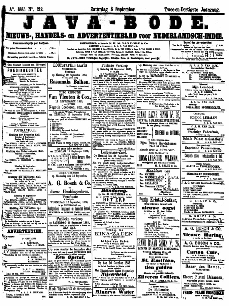 Java Bode 8 Sep 1883 | PDF