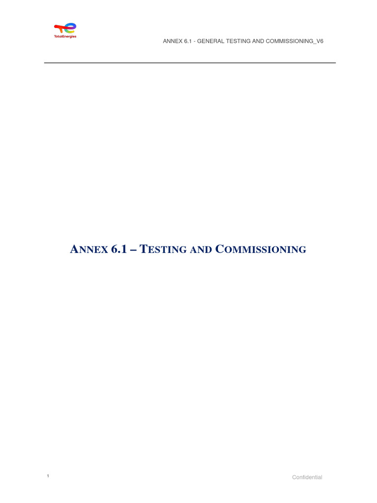 Annex 6.1 Testing and Commissioning | PDF | Electrical Wiring | Calibration
