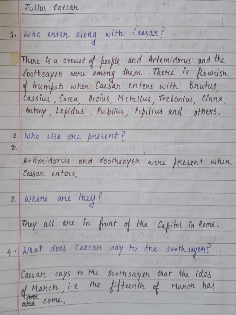 Julius Caesar Act 3 Scene 1 | PDF | Julius Caesar | Biographers Of ...