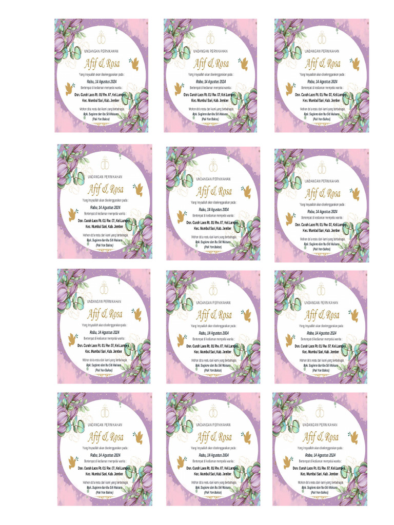 Kartu Undangan Rokok | PDF