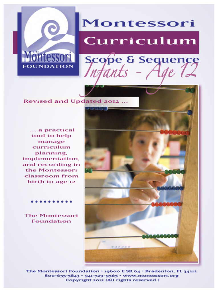 Montessori Curriculum Scope and Sequence | PDF | Curriculum ...