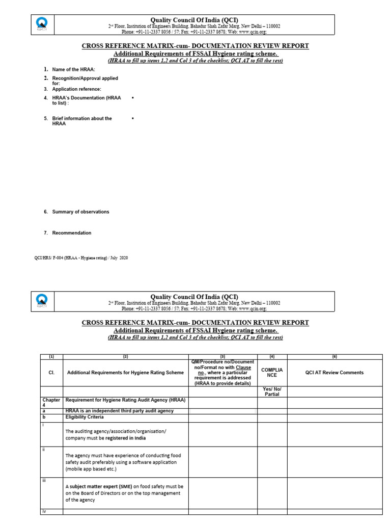 1617552180.CRM For Scheme-FSSAI Hygiene Rating - Additional ...