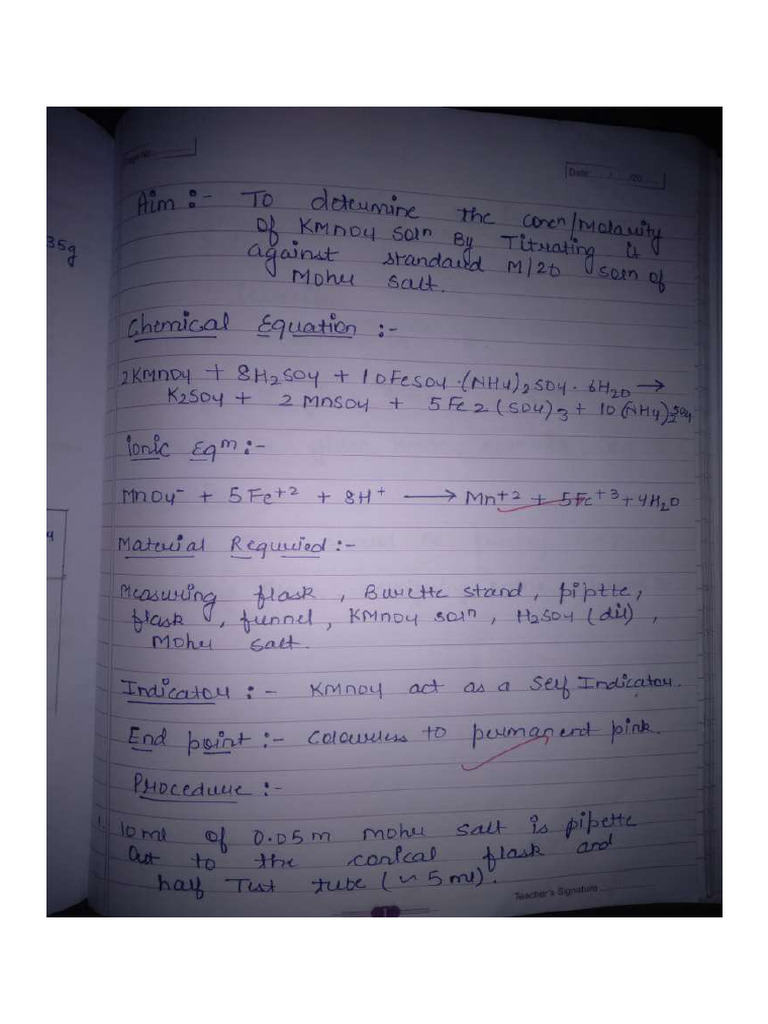 Physical Chemistry Praticals | PDF