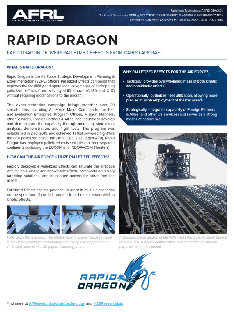 AFRL Rapid-Dragon FS 240328 | PDF | Aviation | Military Aviation