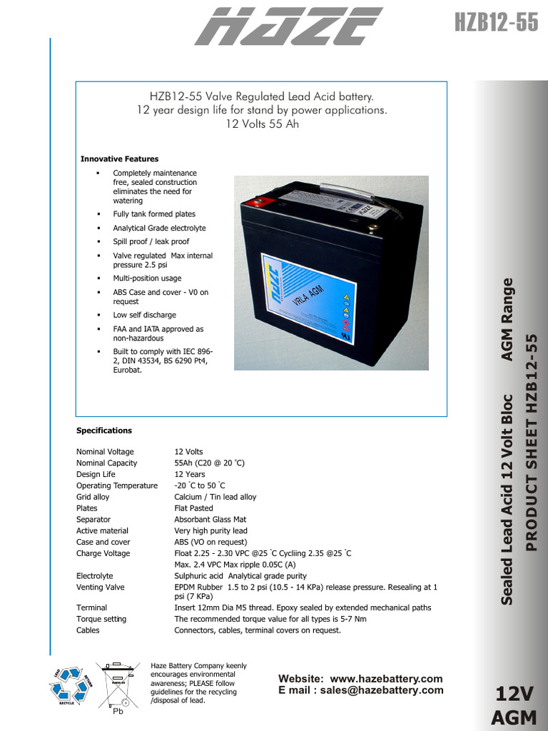Haze hzb12 55 by Blue Box | PDF | Electricity | Electrical Engineering