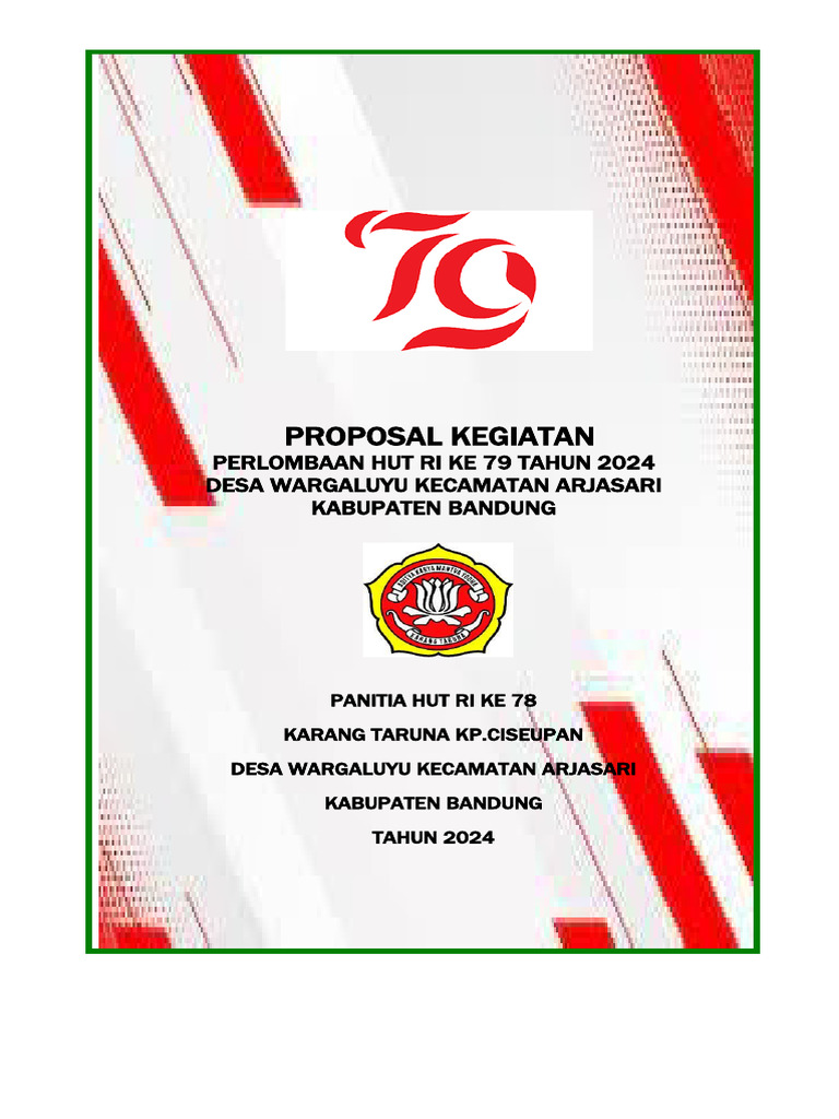 Proposal Perlombaan HUT RI ke-79 2024 | PDF