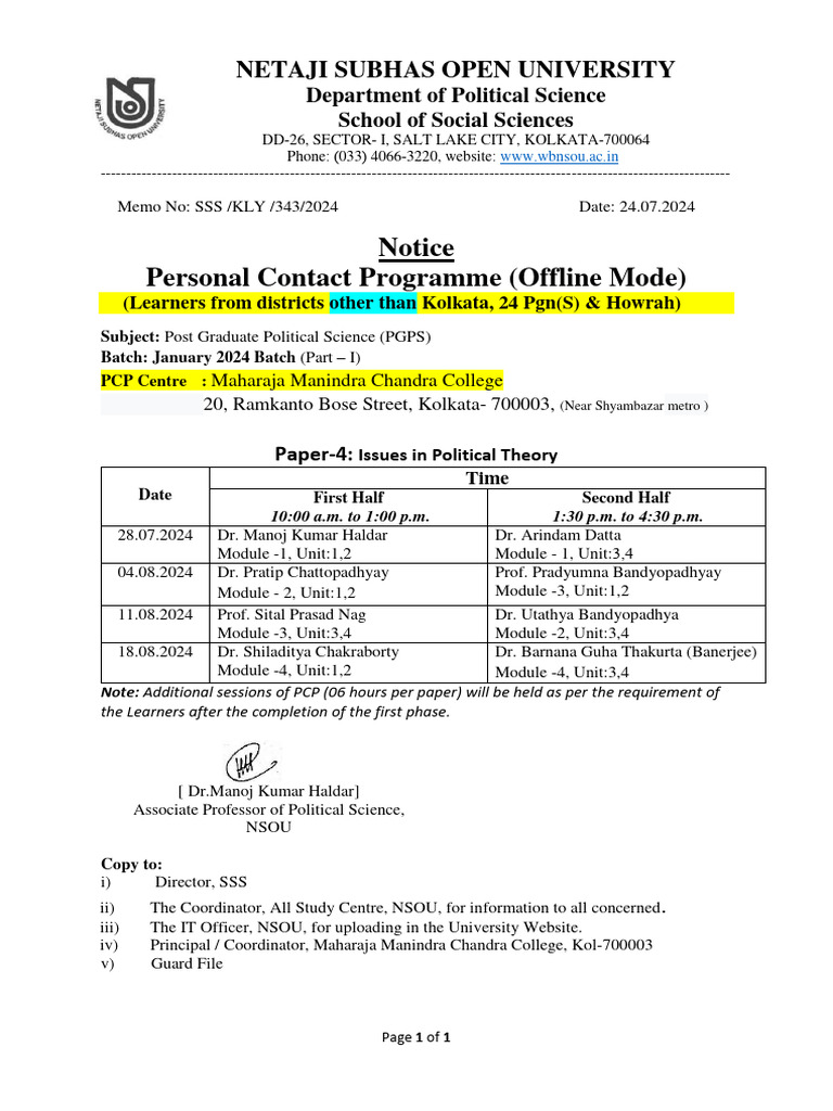 PGPS PCP Paper IV MMC | PDF