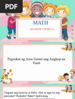 Math 3 Q4 W5 Pagsukat NG Area Gamit Ang Angkop Na Yunit | PDF