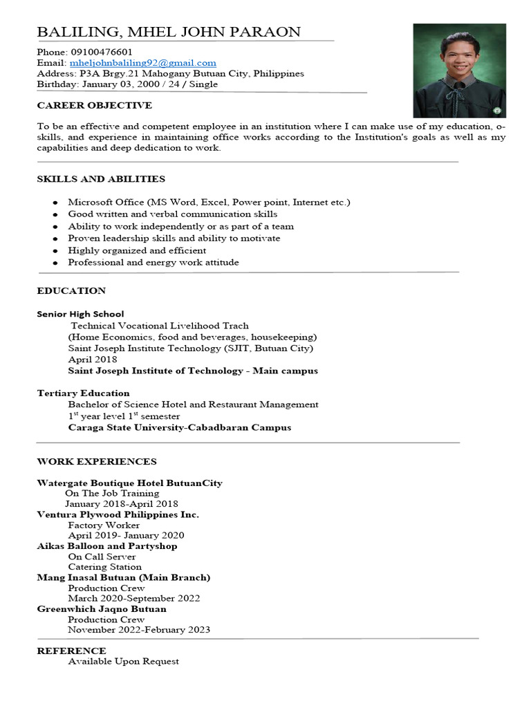 Resume MJ | PDF