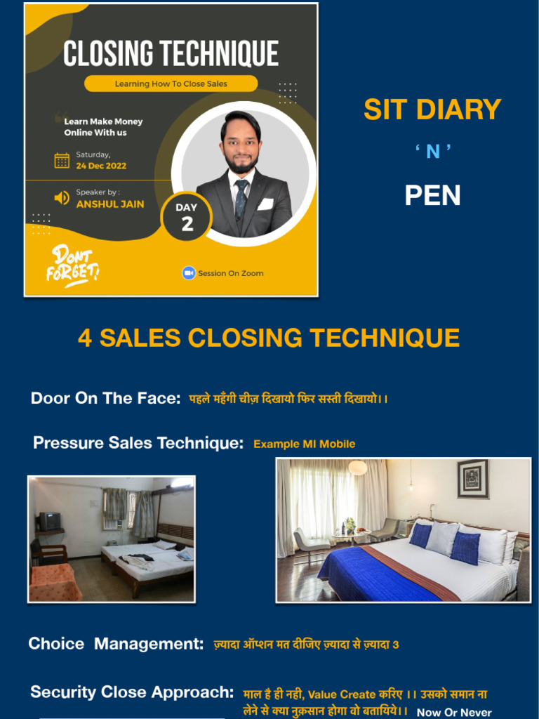 Closing Technique PDF | PDF