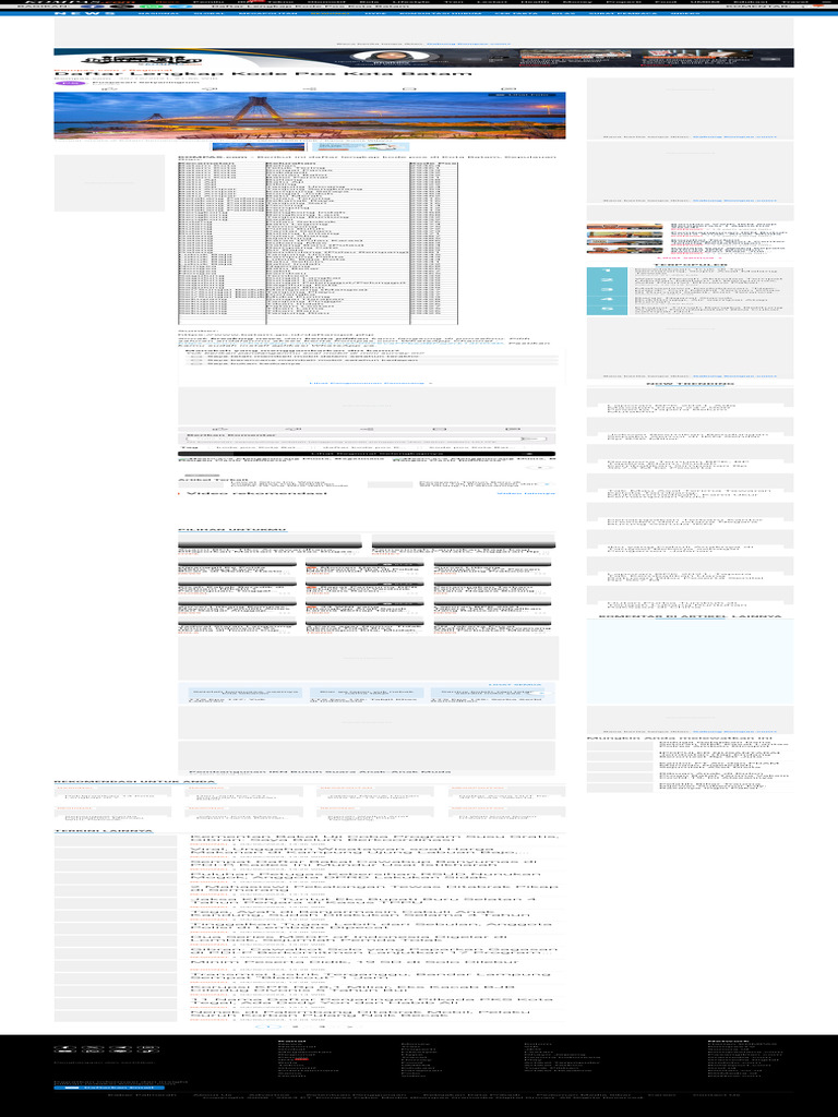 Daftar Lengkap Kode Pos Kota Batam | PDF