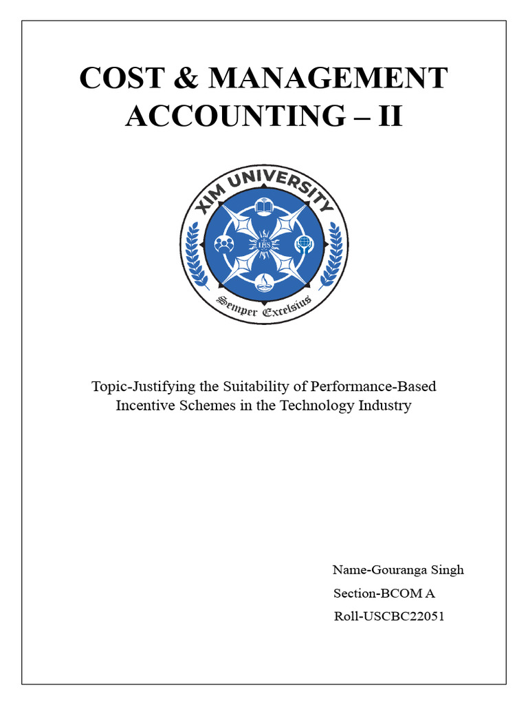 Gouranga Singh (Justify The Suitability of Performance Based Incentive ...