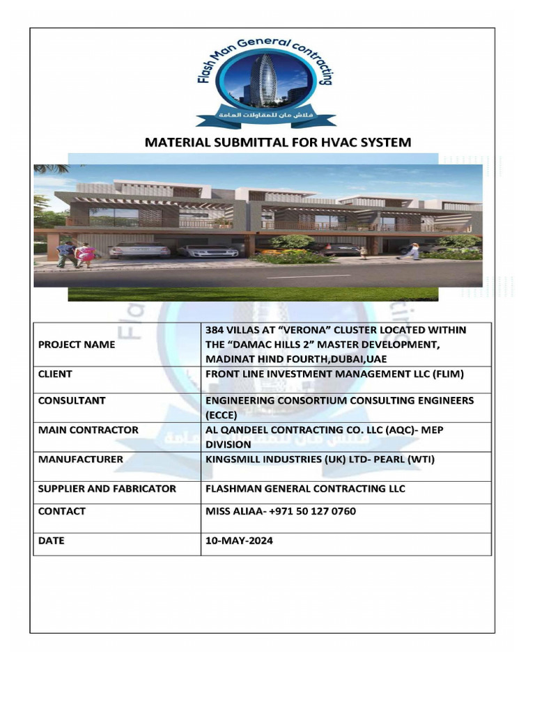 Pi Technical Submittal | PDF | Duct (Flow)